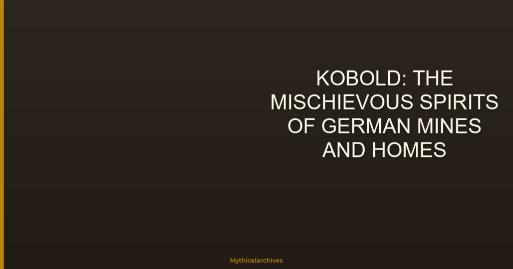 German Mythical Creatures - Mythical Archives